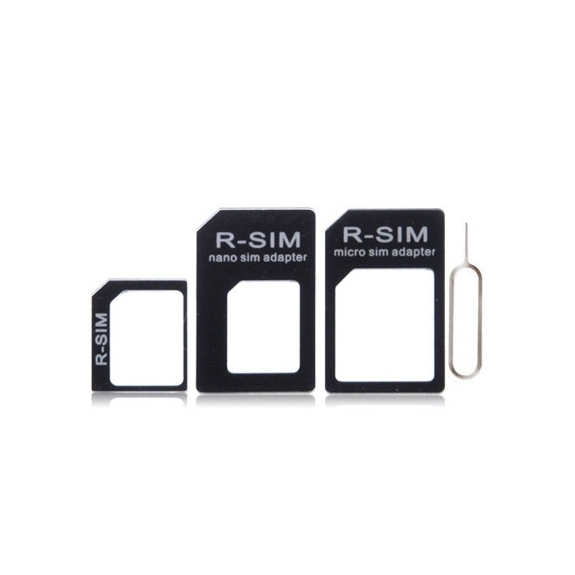 Redukcja z Nano SIM karty na Micro SIM i na zwykłą SIM + redukcja Micro SIM na zwykłą kartę SIM ...