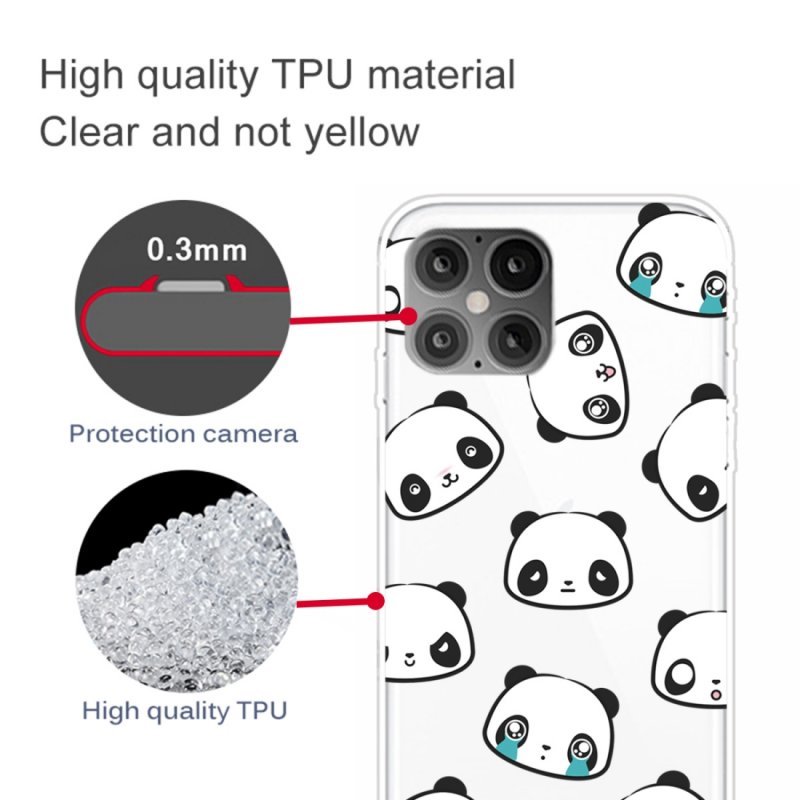 Etui miękkie przezroczyste do iPhone 12 mini - panda - AppleKing.pl